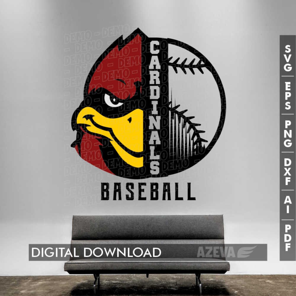 Cardinals Svg Ai Png Eps Dxf and Pdf Files Sport Baseball - Etsy