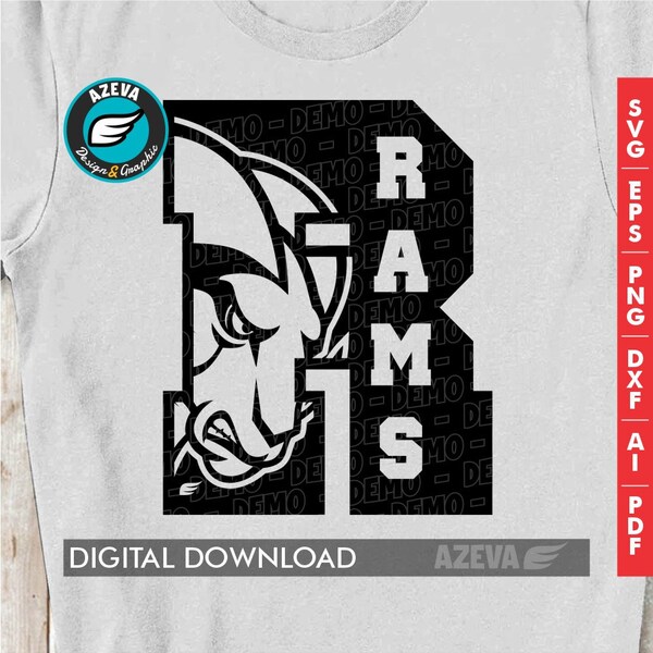 Rams Svg - Etsy