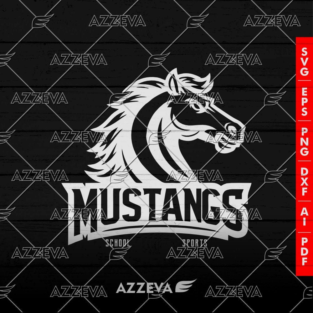 Mustang Logo Outline