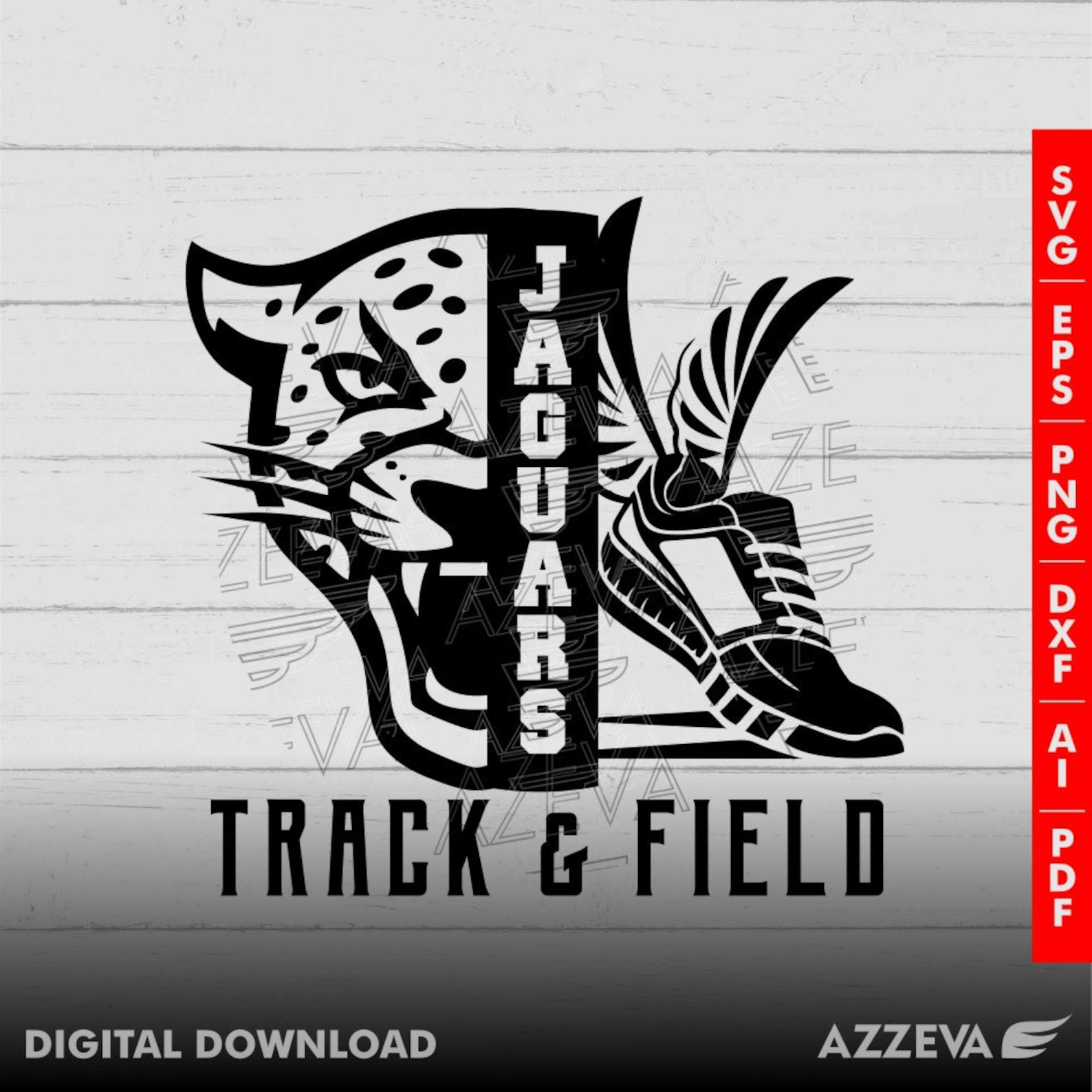 Jaguars Track Field Design Png Eps Ai Dxf Png Pdf Jpg - Etsy