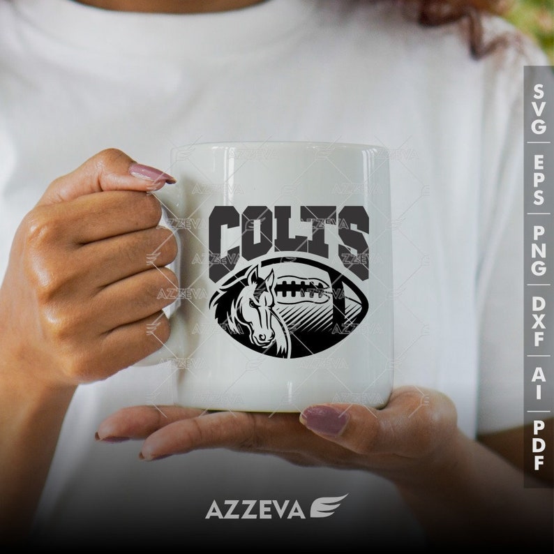 Colt Football SVG Bundle – 11 Colors, Cricut & Sublimation (digital ...