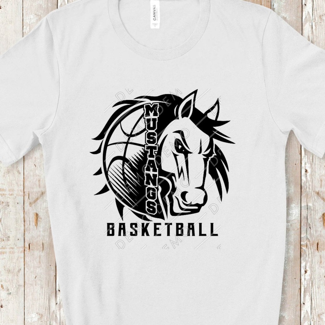 Mustang Basketball 'Team Spirit' svg eps png and dxf | Etsy