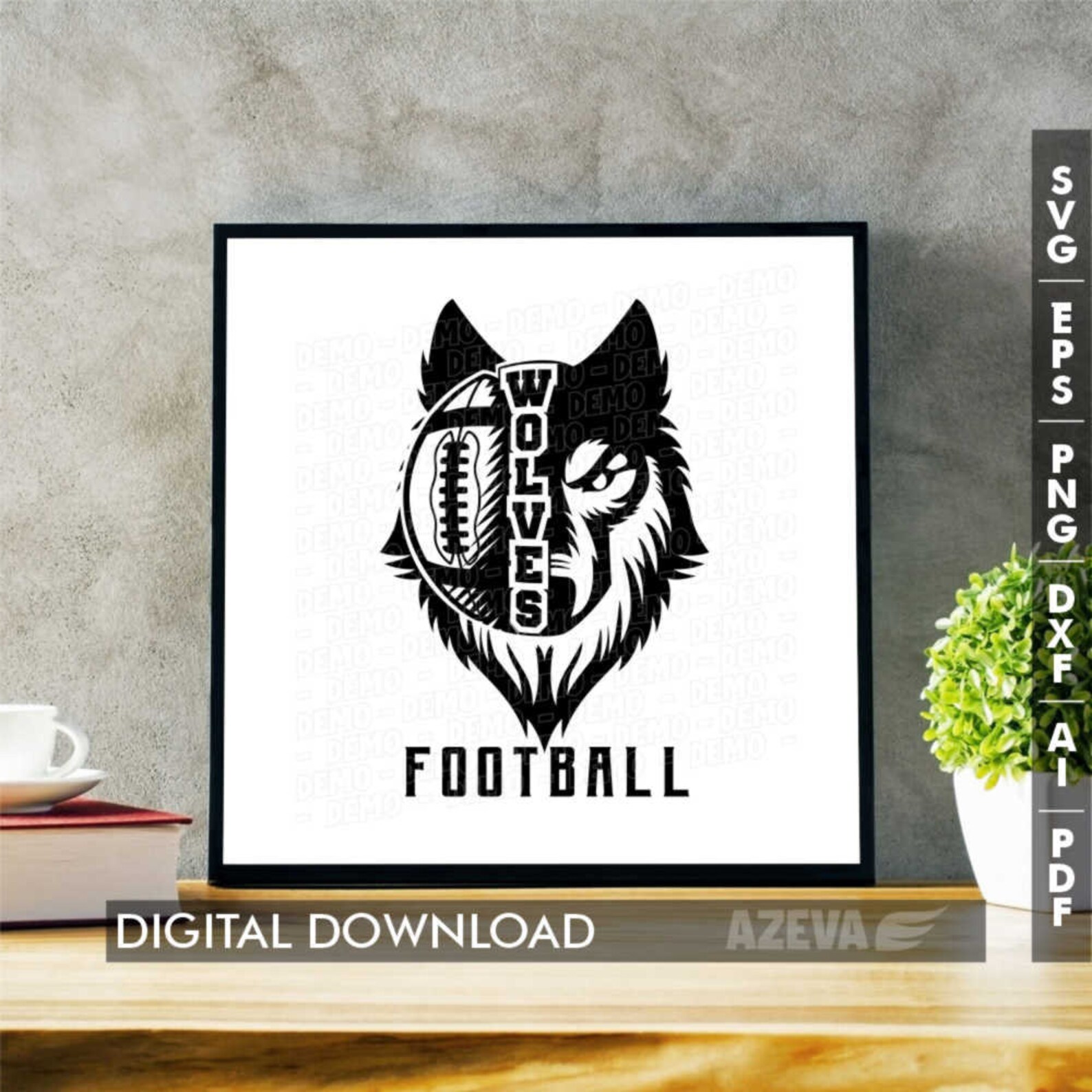 Wolves Svg, Ai, Png, Eps, Dxf and Pdf Files Sport Football Files ...