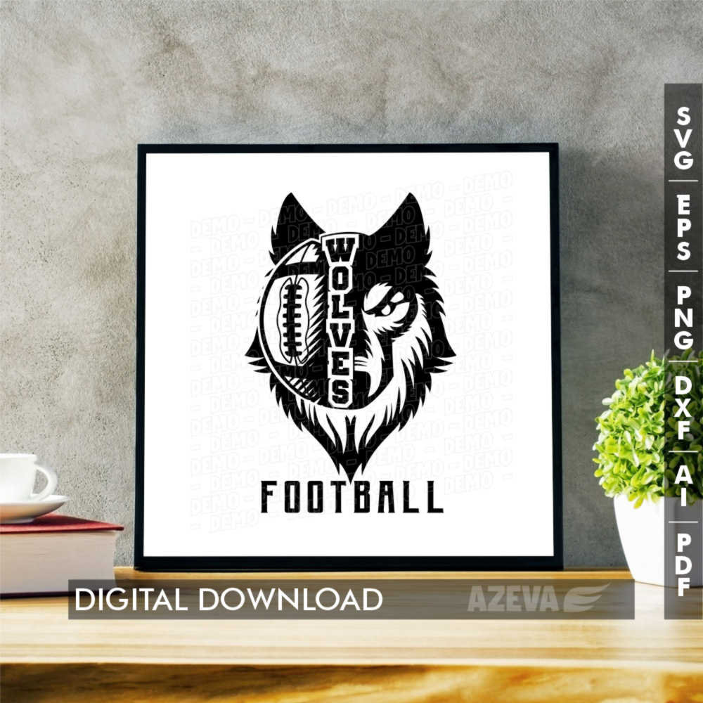 Wolves Svg, Ai, Png, Eps, Dxf and Pdf Files Sport Football Files ...