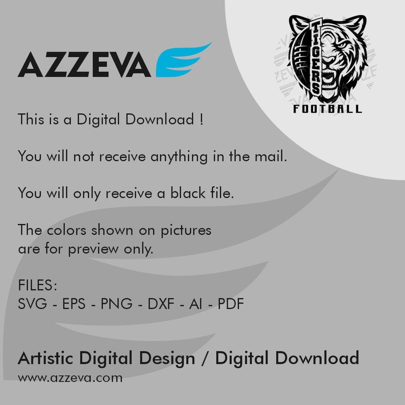 Tiger-football-design Png, Eps, Ai, Dxf, Png, Pdf, Jpg and Svg Files ...