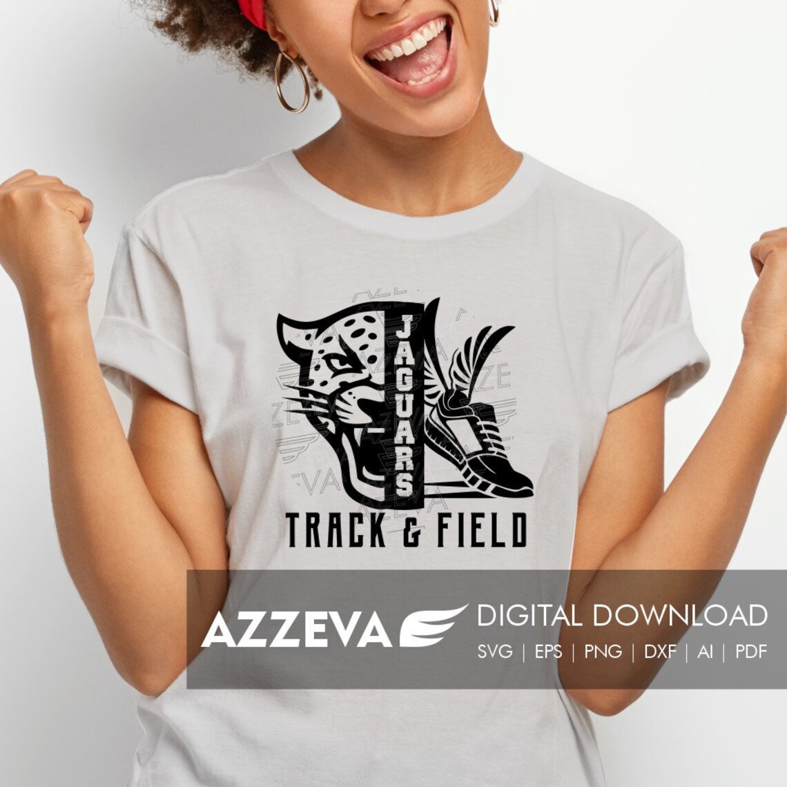 Jaguars Track Field Design Png Eps Ai Dxf Png Pdf Jpg - Etsy