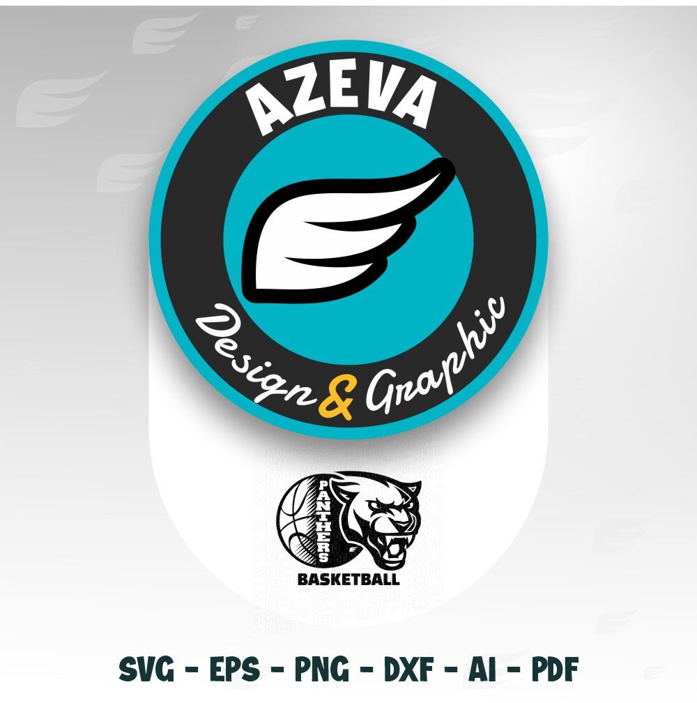 Panthers Basketball Design Png Eps Ai Dxf Png Pdf Jpg - Etsy