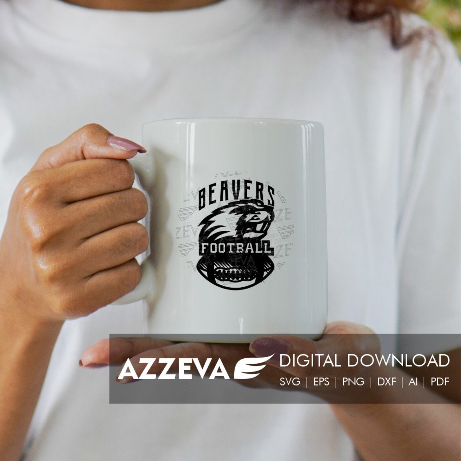 Beavers Football Design Png, Eps, Ai, Dxf, Png, Pdf, Jpg and Svg Files ...