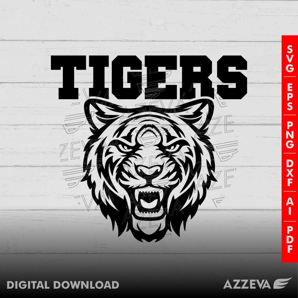 Tiger-design Png Eps Ai Dxf Png Pdf Jpg and Svg Files - Etsy