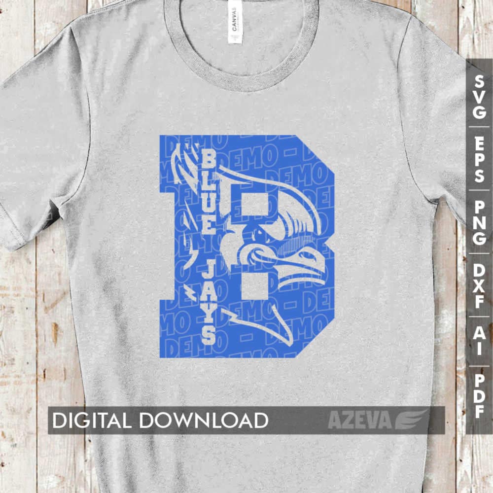 Blue Jays Team Logo Svgmascot Inside Letterblue Jays Logo | Etsy