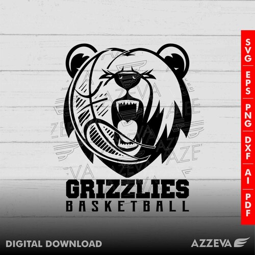 Grizzlies SVG Digital Files - Etsy