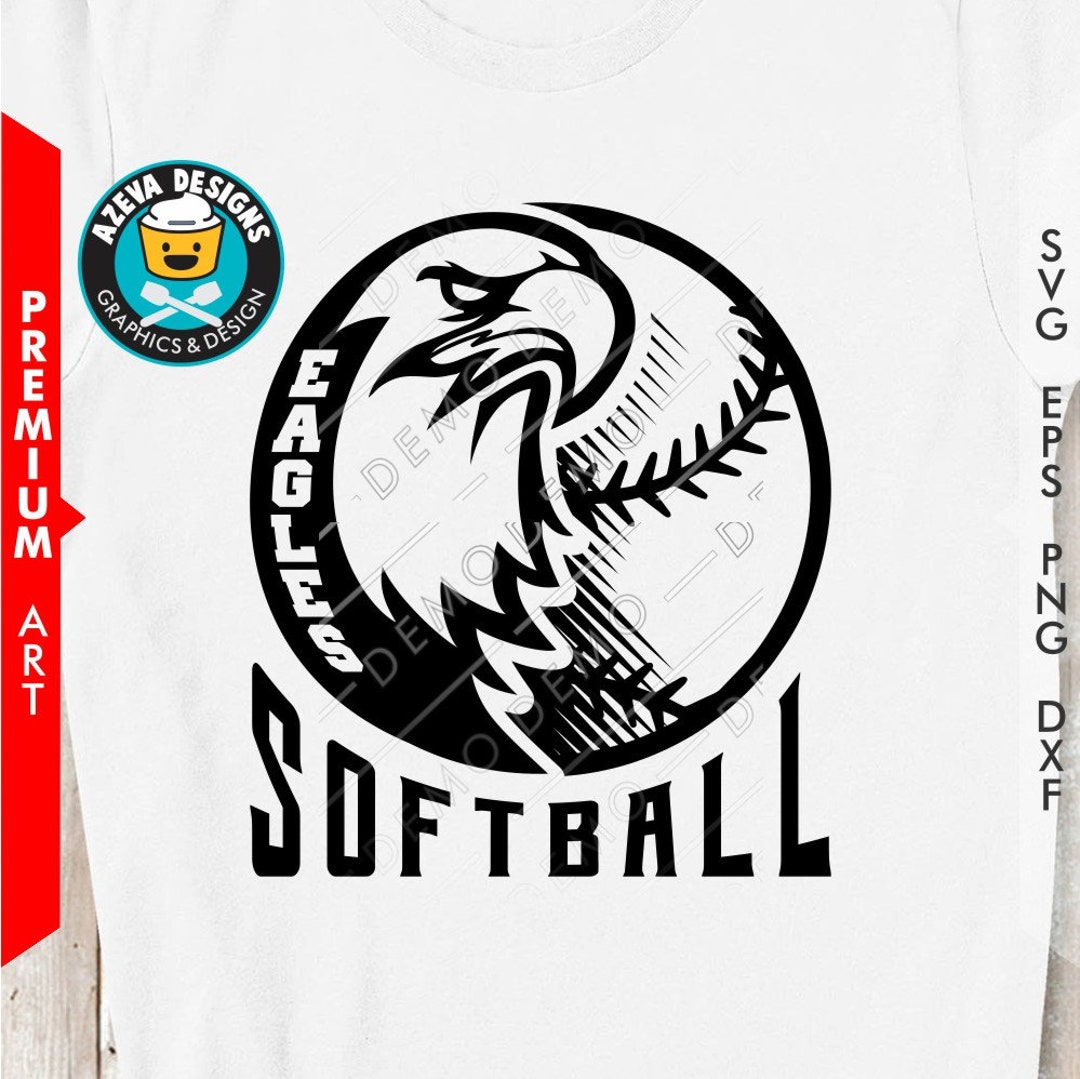 Eagles Softball 'champion Series' Svg, Eps, Png and Dxf Files - 10974 ...