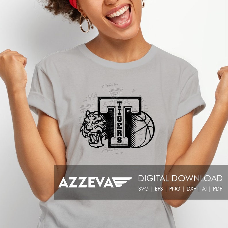 Tigers Basketball Letter T Design, SVG, PNG, EPS (digital Download) - Etsy