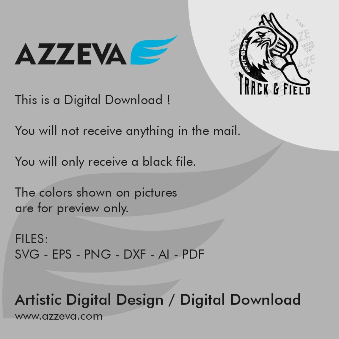 Eagles Track Field Design Png Eps Ai Dxf Png Pdf Jpg and - Etsy