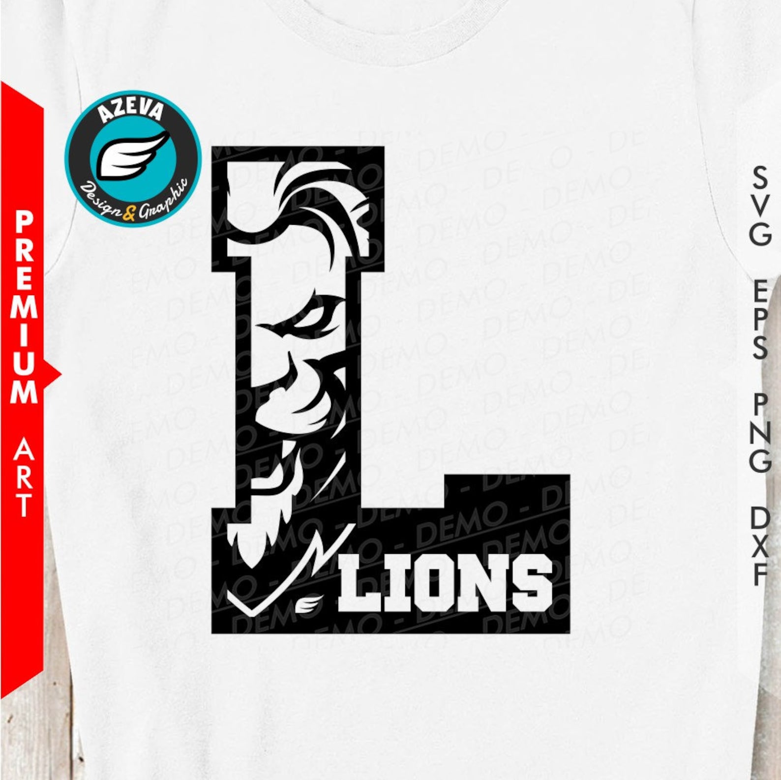 Lions Design Svg Eps Png and Dxf Files Sport Collection - Etsy
