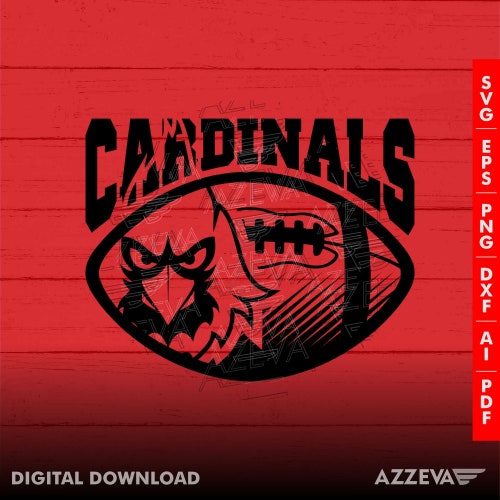 Cardinal Nation Football Cardinals SVG Dxf EPS Png Heat - Etsy