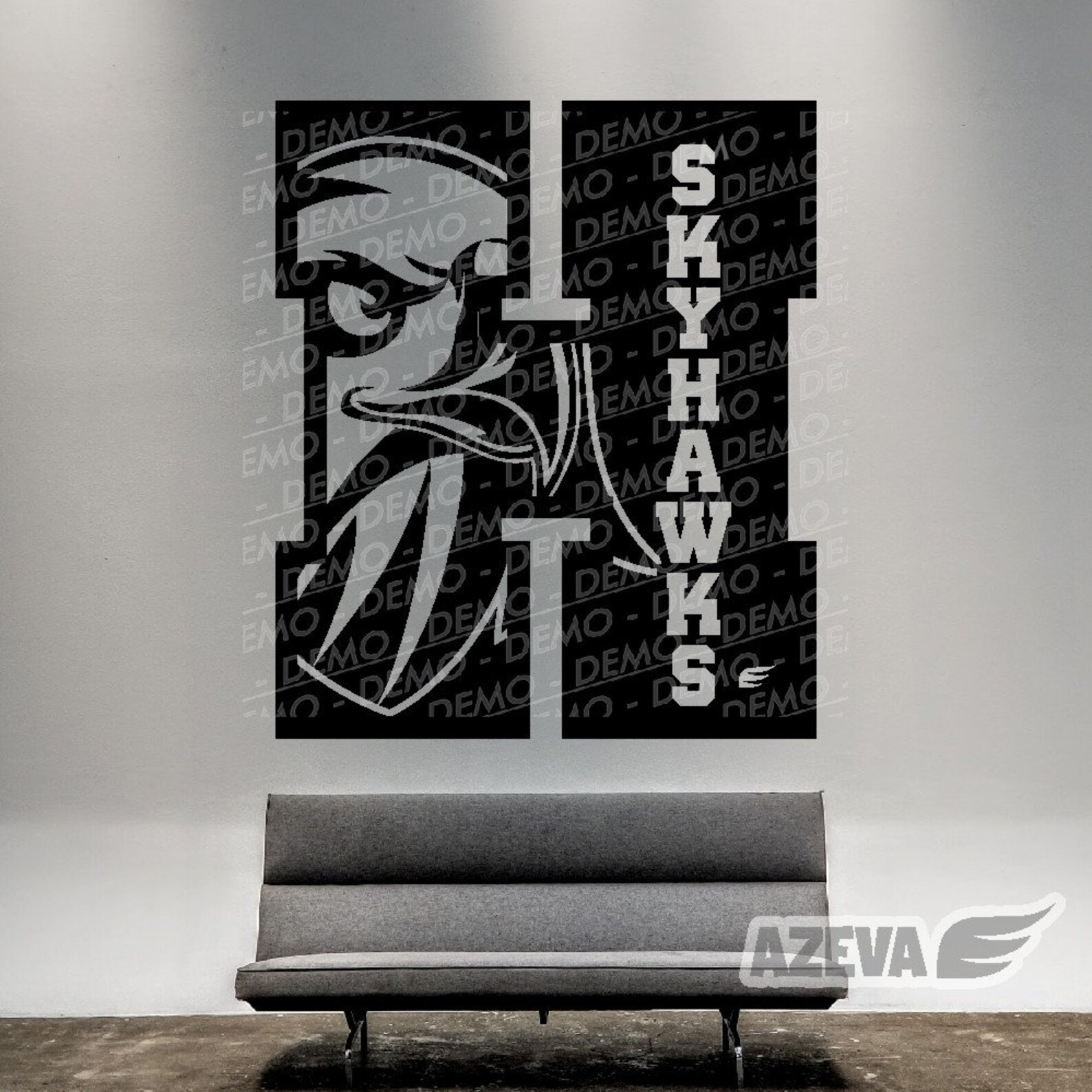 Skyhawk Logo Svg Eps Png and Dxf Files Sport Collection - Etsy