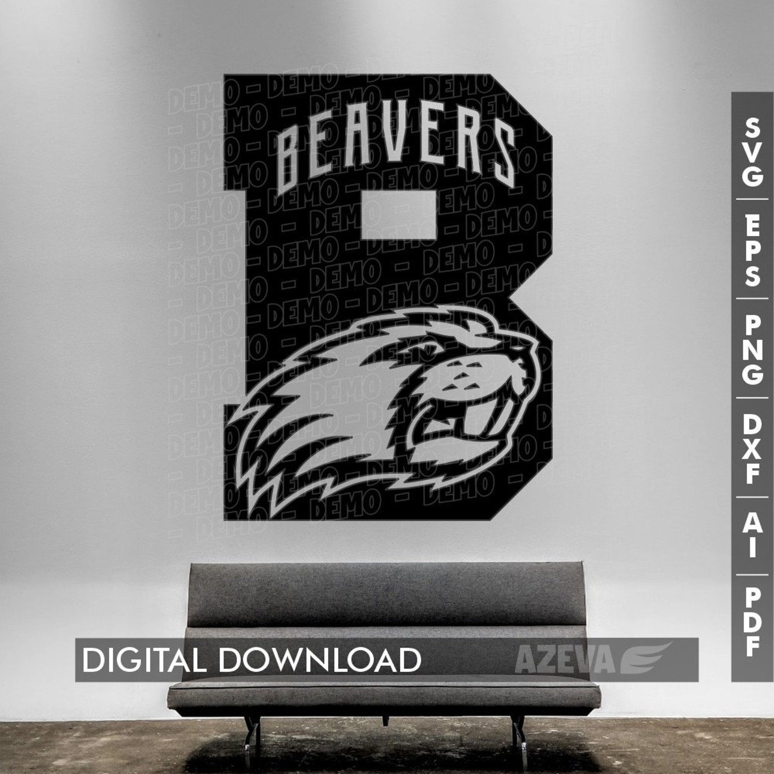Beavers Svg Ai Png Eps Dxf and Pdf Files Sport Team Logo | Etsy