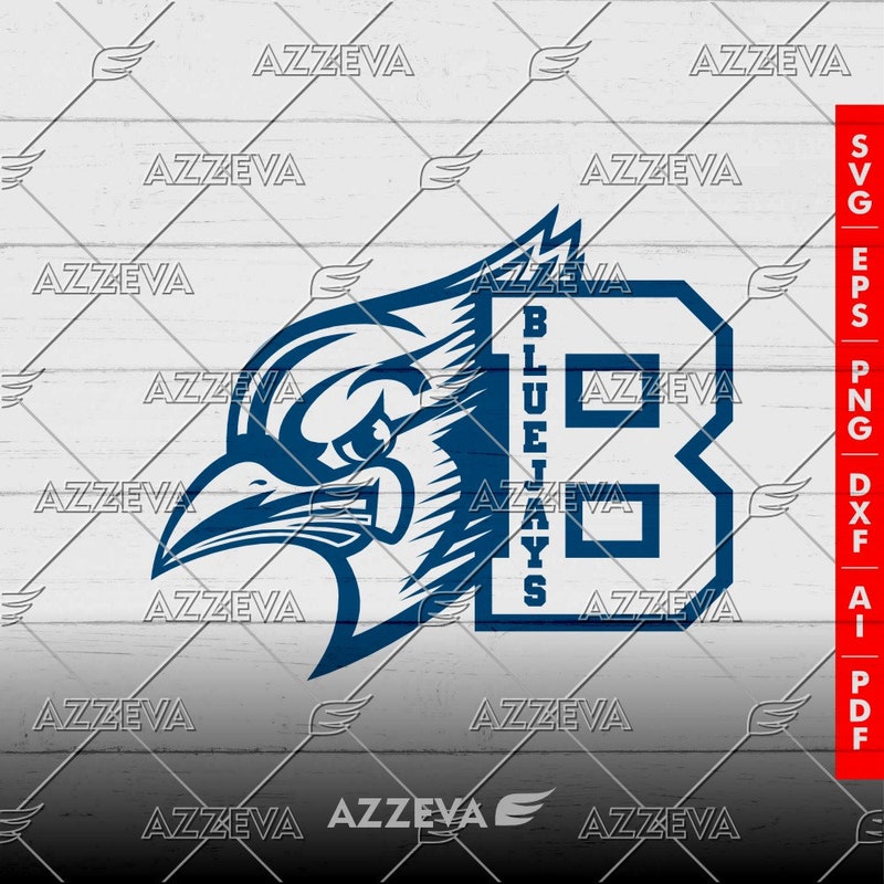 Blue Jays Logo Clip Art - Etsy UK