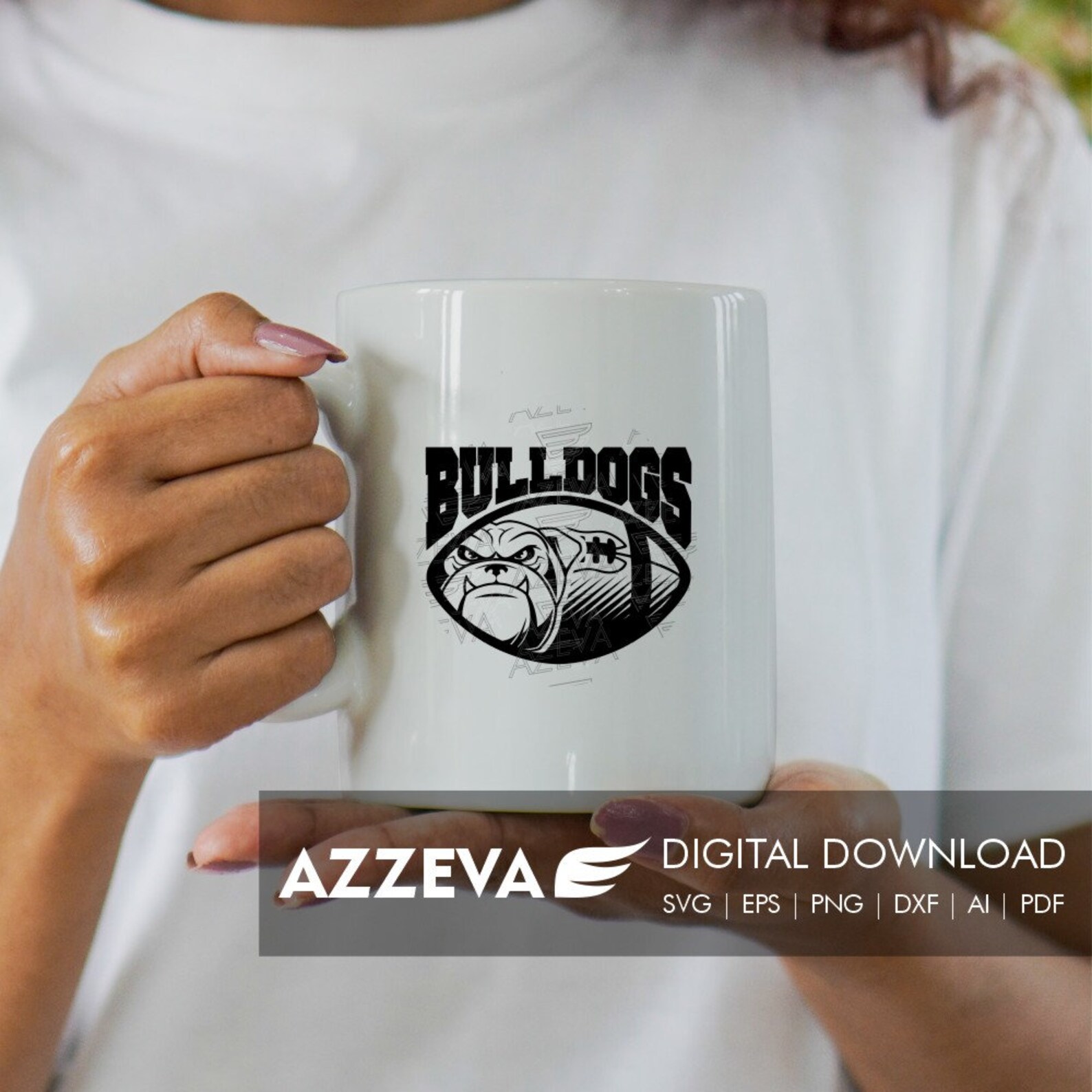 Bulldogs Football Design Png Eps Ai Dxf Png Pdf Jpg and - Etsy