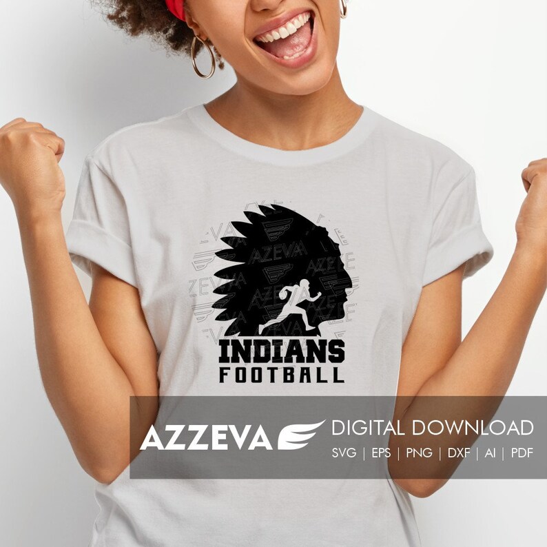 Indian-football-design Png Eps Ai Dxf Png Pdf Jpg and - Etsy