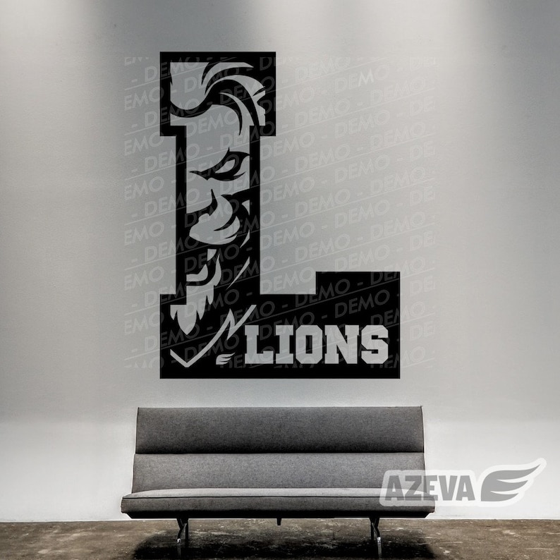 Lions Design Svg Eps Png and Dxf Files Sport Collection - Etsy