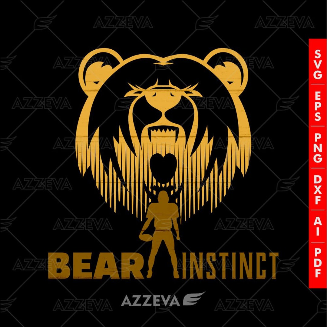 Bear Instinct SVG Bundle: Colorful Team Designs - 11 File Types - Etsy