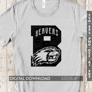 Beavers Svg, Ai, Png, Eps, Dxf and Pdf Files Sport Team Logo Files ...