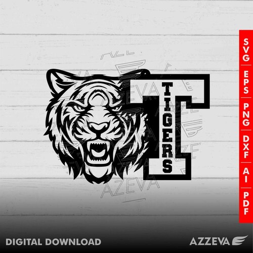 Tiger-design Png Eps Ai Dxf Png Pdf Jpg and Svg Files - Etsy