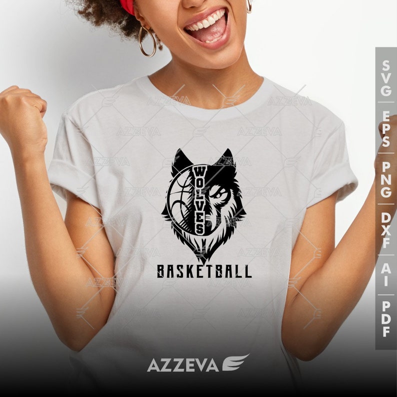 Wolf Basketball Design Bundle – 11 Colors SVG, PNG (digital Download ...