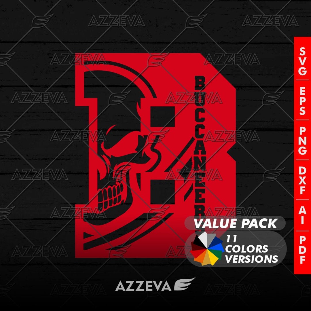 Buccaneer in B Letter Generic Design Color Bundle - 11 Colors in SVG ...