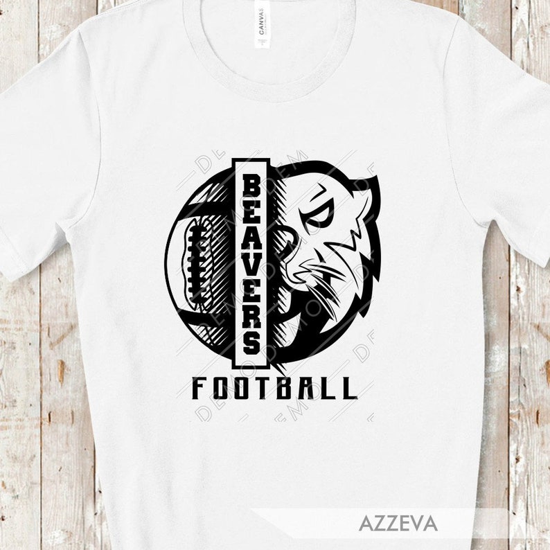 Beaver Football 'team Spirit' Svg, Eps, Png and Dxf Files - 10796 - Etsy