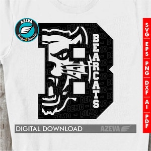 Bearcats Svg, Ai, Png, Eps, Dxf and Pdf Files Sport Team Logo Files ...
