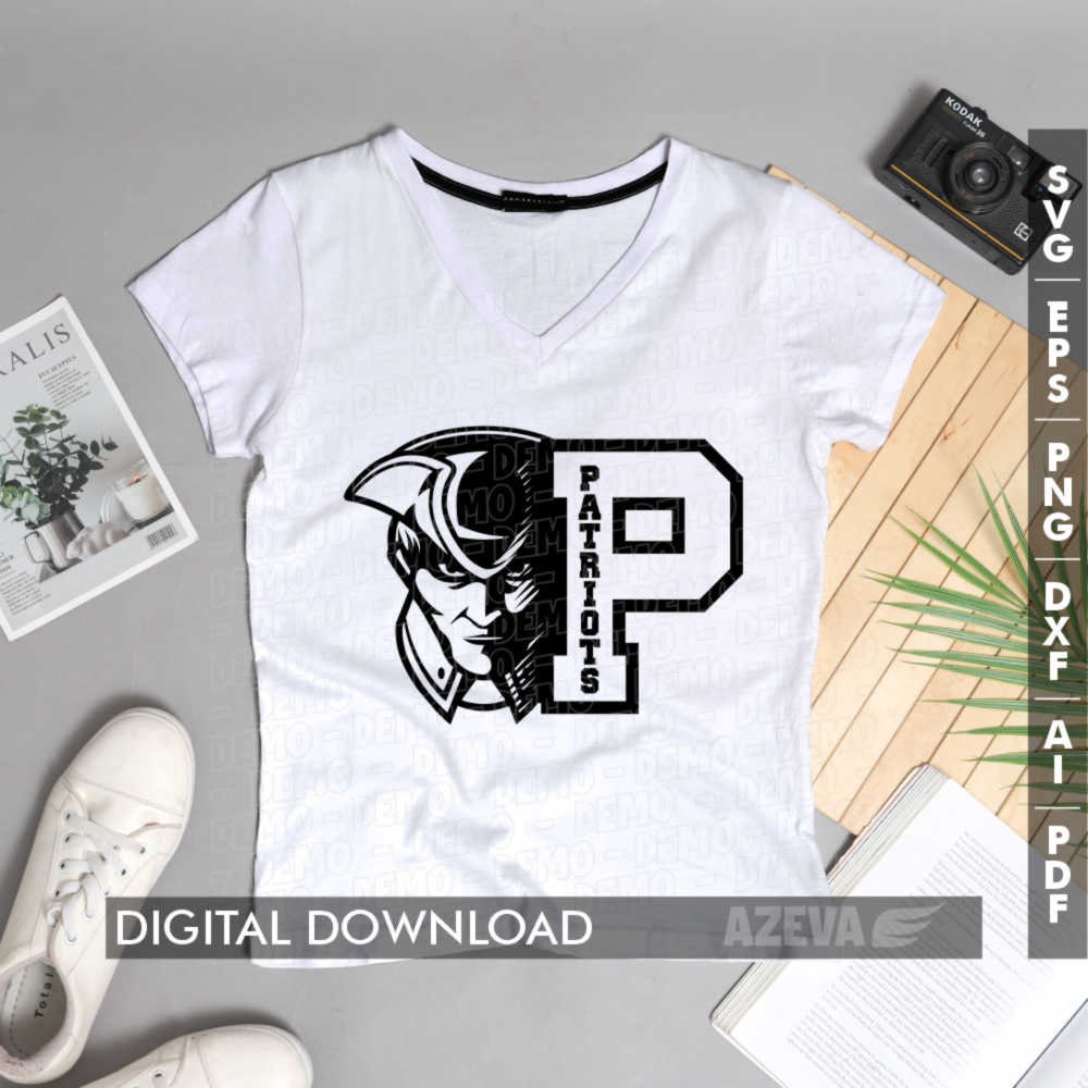 Patriots Svg Ai Png Eps Dxf and Pdf Files Sport Team Logo - Etsy