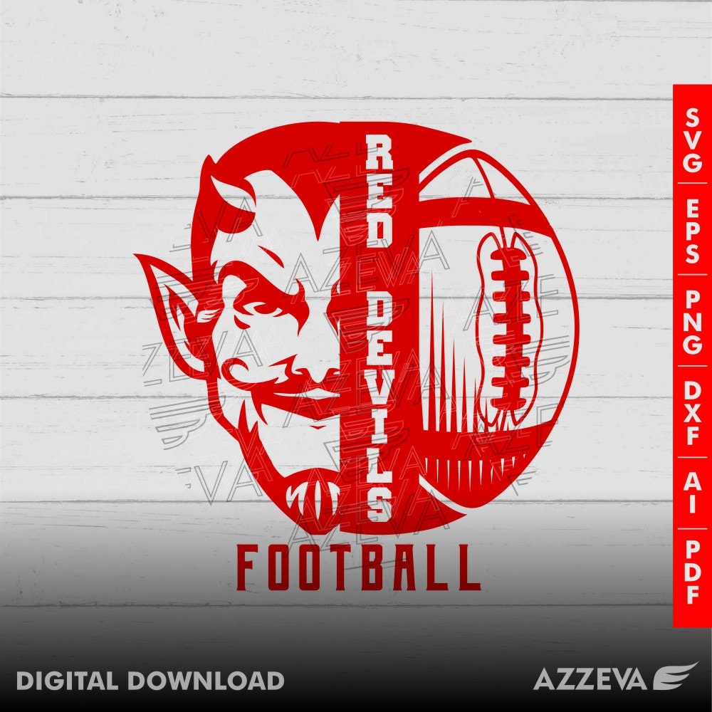 Devil Logo Football