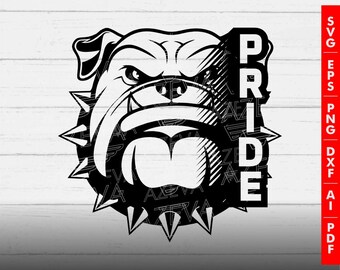Bulldogs Football Design Png Eps Ai Dxf Png Pdf Jpg and - Etsy