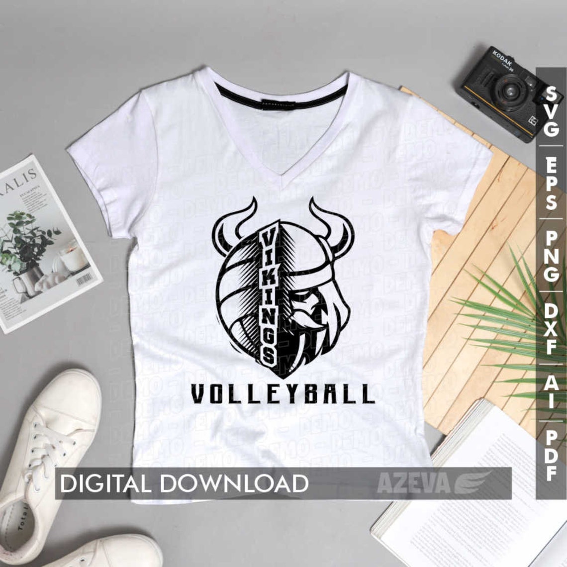 Vikings Svg Ai Png Eps Dxf and Pdf Files Sport Volleyball | Etsy