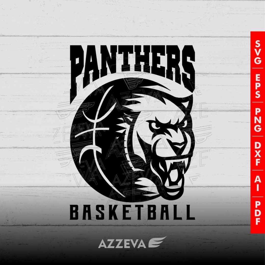 Panther Basketball Digital Files Sport Mascot Svg, Png, Jpg, ... - T ...