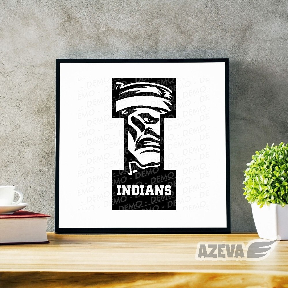 Indians Logo svg eps png and dxf files Sport Collection | Etsy