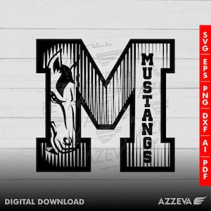 Mustang-in-m-letter-design Png, Eps, Ai, Dxf, Png, Pdf, Jpg and Svg ...