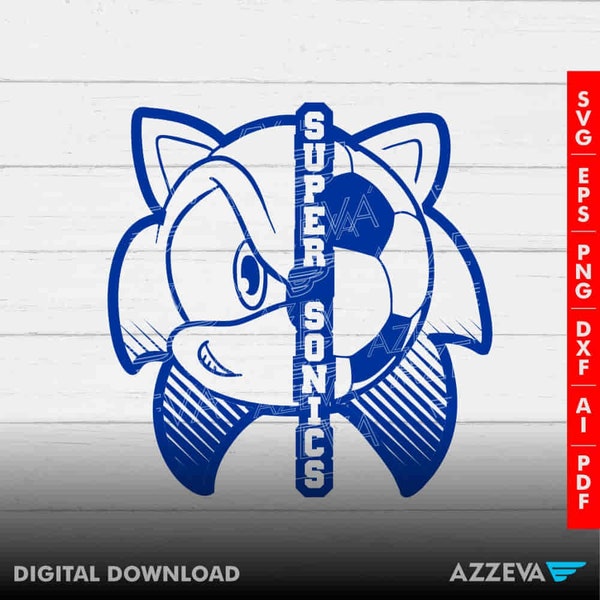 Super Sonic Svg - Etsy