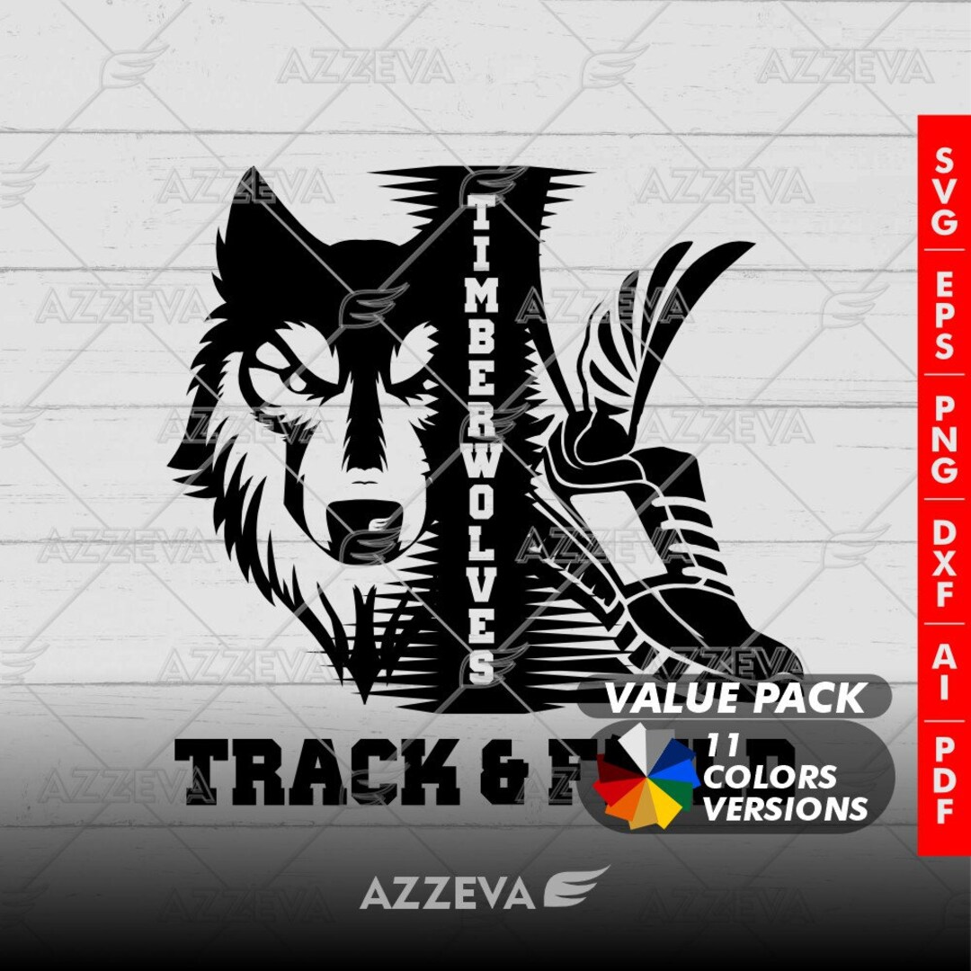 Timberwolf Track-field Generic Design Color Bundle - 11 Colors in SVG ...