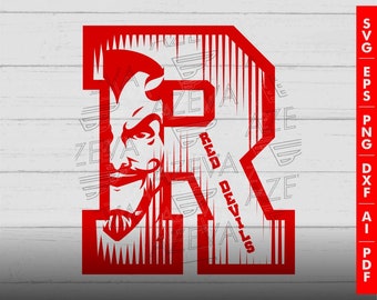 Central Red Devils Svg - Etsy