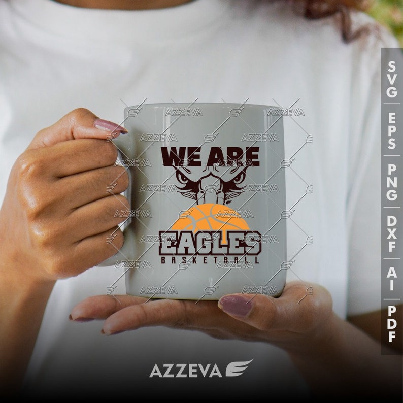 Eagles Basketball Logo Design: SVG PNG Files for Cricut - Etsy