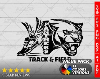 Tiger Track-field Generic Design Color Bundle 11 Colors in SVG, PNG and ...