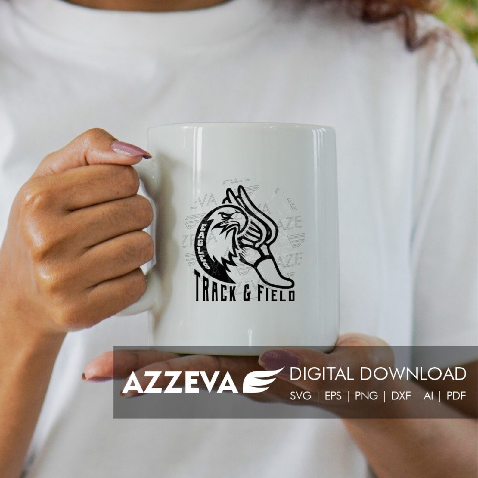 Eagles Track Field Design Png Eps Ai Dxf Png Pdf Jpg and - Etsy