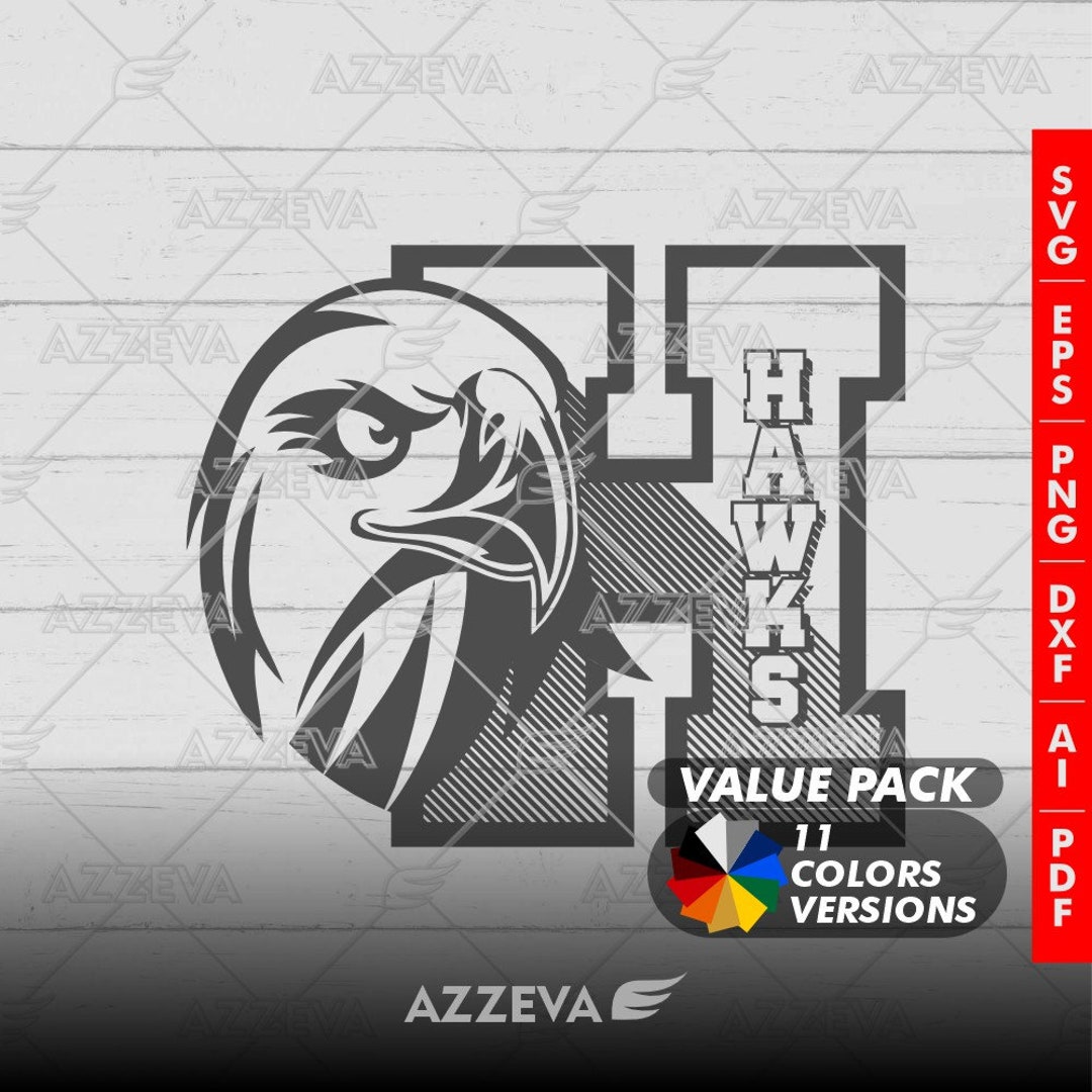Hawks Logo Generic Design Svg,mascot Beside Letter,hawks Team Logo T ...