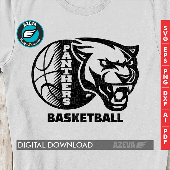 Panthers Basketball Design Png Eps Ai Dxf Png Pdf Jpg - Etsy