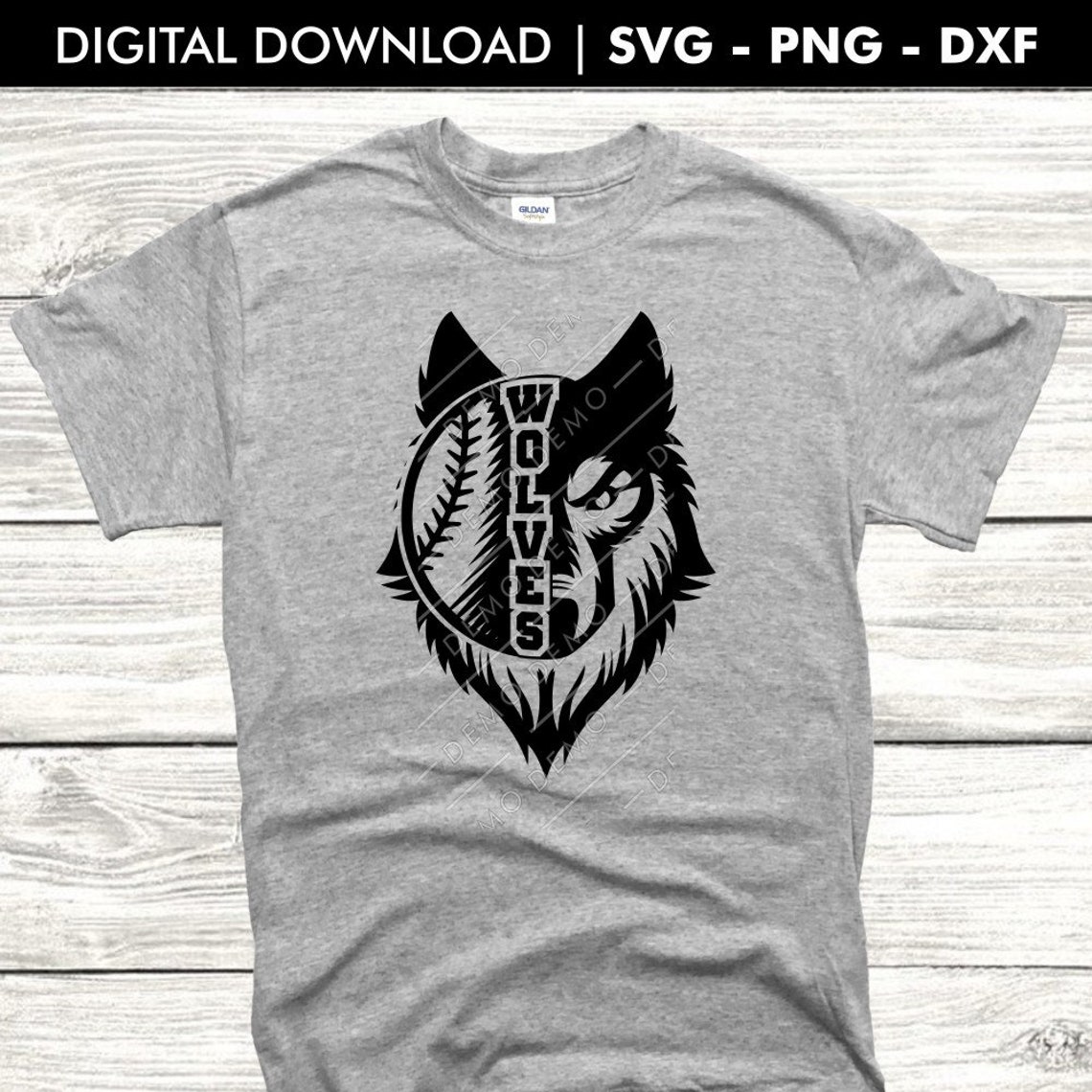 Wolves Baseball 'Team Spirit' SVG EPS PNG and dxf | Etsy