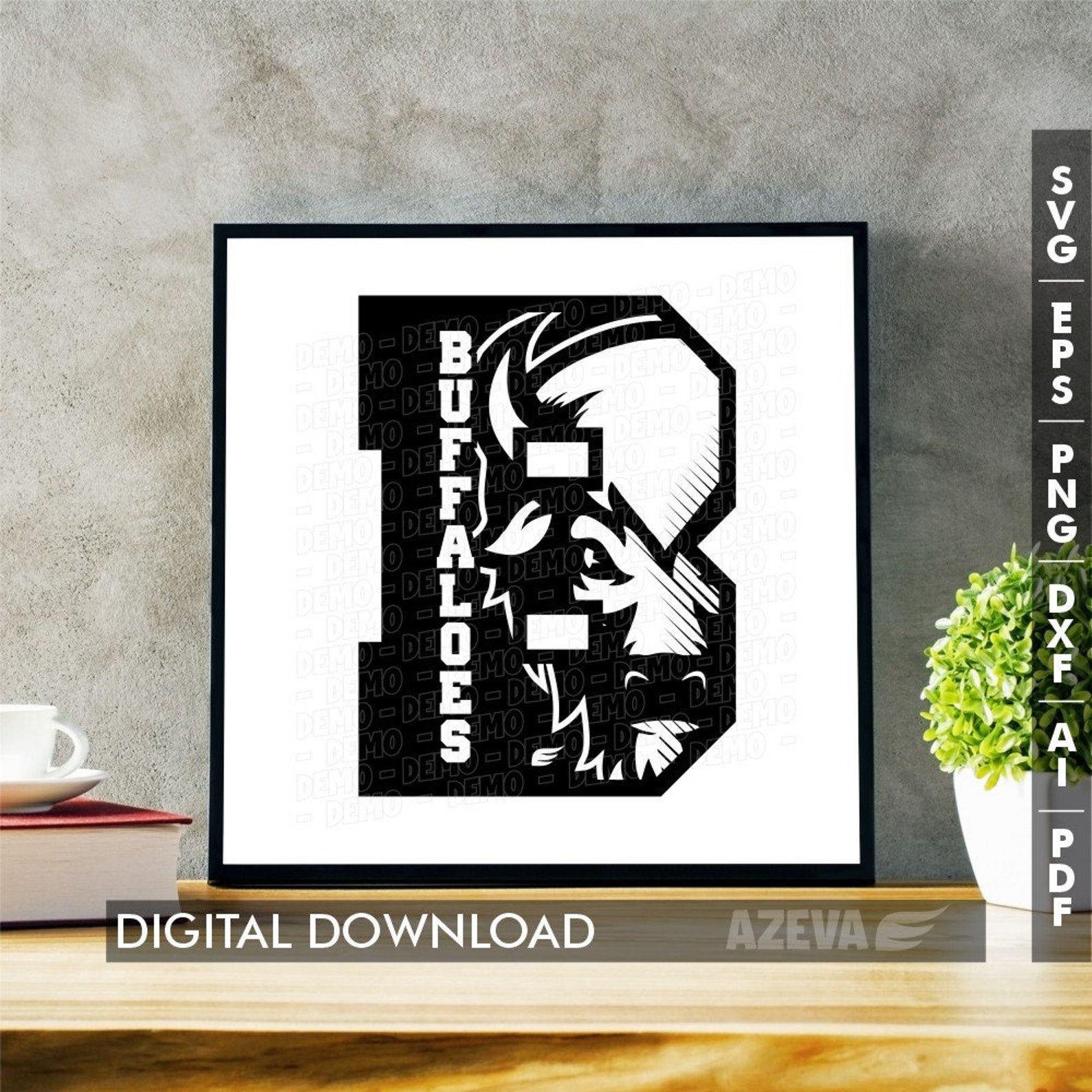 Buffaloes Svg, Ai, Png, Eps, Dxf and Pdf Files Sport Team Logo Files ...